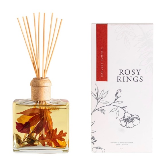 rosy rings | Accents | Rosy Rings Harvest Pumpkin Botanical Reed Diffuser Nwt 3oz | Poshmark